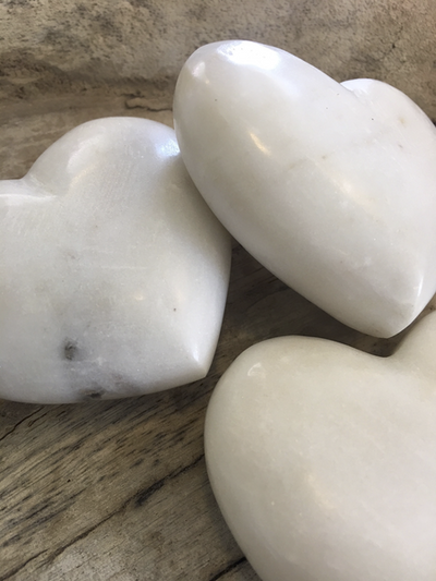 Buy a white marble heart - French Cargo